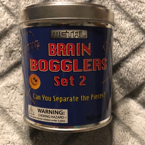 Toysmith | Games | Toy Smith Metal Brain Boggler Set 2 Tin Canister ...
